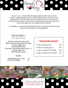 Simply Yummy Information Sheet - René Wilson